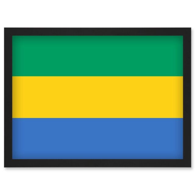 Gabon National Flag Vexillology World Flags Country Region Poster ...