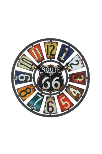 HOMETIME Large USA Number Plate Wall Clock 40cm by Debenhams | ufurnish.com