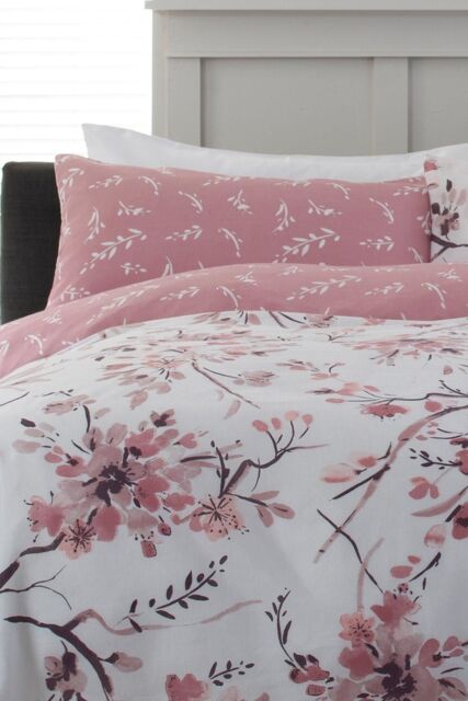 Cherry Blossom Everyday Easycare Cotton Rich Bedding Duvet Set by ...