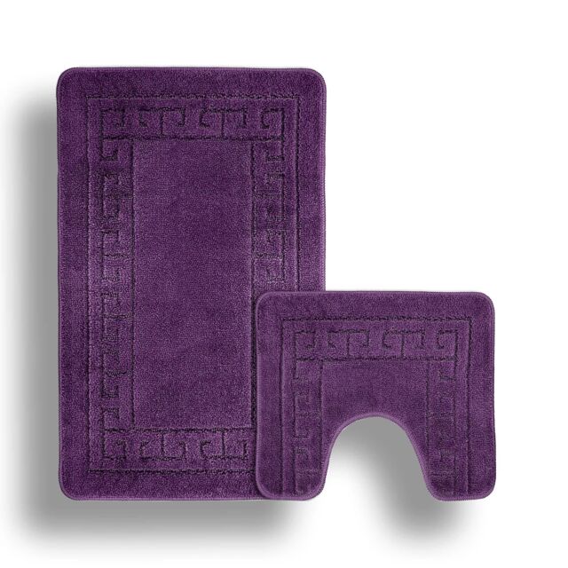 Greek Key Bathmat Set - Antislip by Debenhams | ufurnish.com