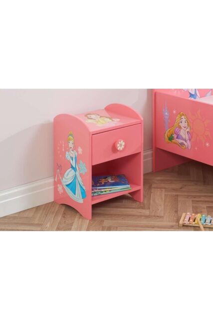 Official Disney Princess Bedside Table Childrens Cabinet by Debenhams ...
