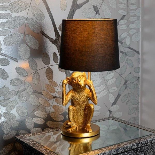 Black Monkey Lamp and Shade by Debenhams | ufurnish.com