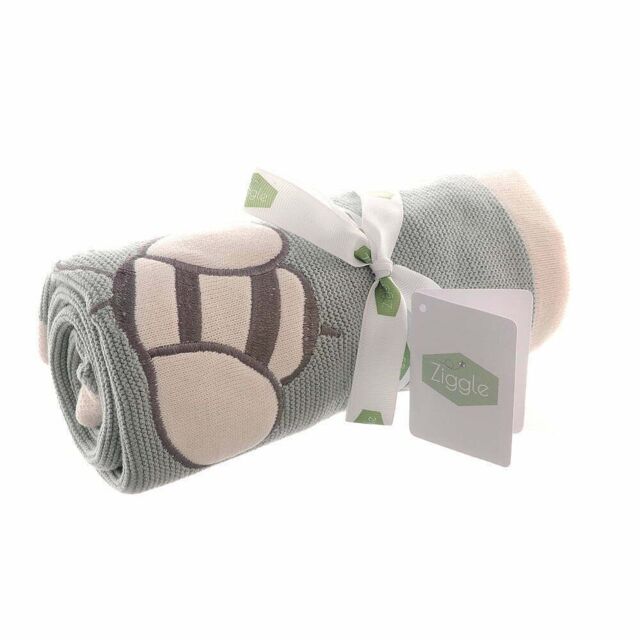 Ziggle Baby Blanket Sage Green Bumble Bee - Size: 75 cm x 100 cm by ...