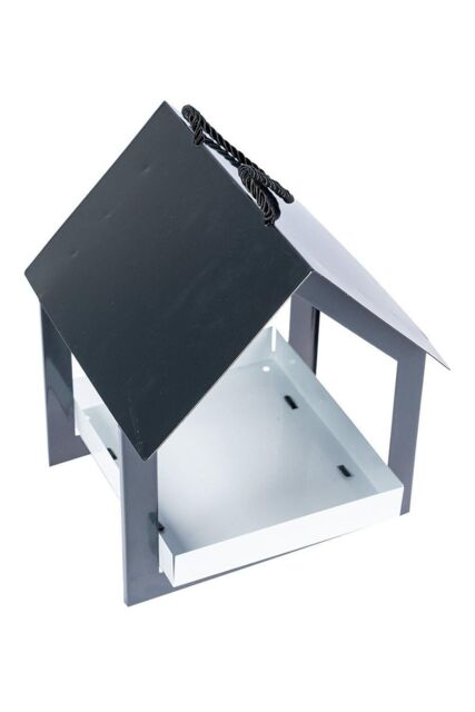 Hanging Black Metal Bird Table with Chain by Debenhams | ufurnish.com