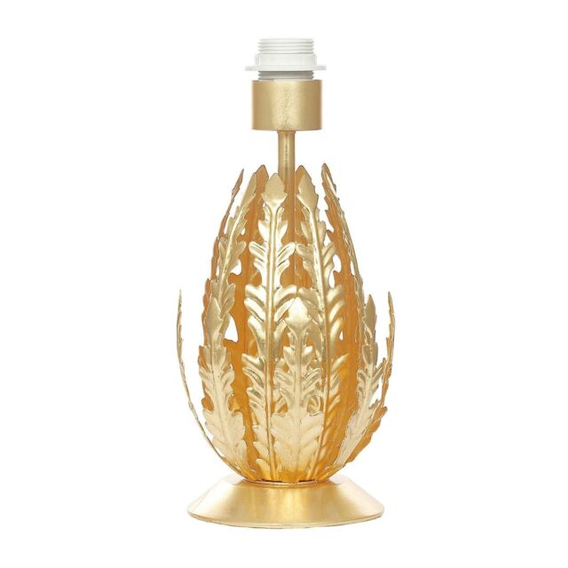 Contemporary and Unique Layered Leaf Table Lamp Base in Beautiful Foil ...