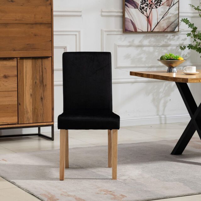 Artemis Home Maiolo Velvet Dining Chairs - Set of 2 in Black by ...