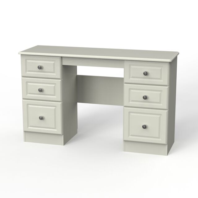Ready Assembled 2 U Stirling 6 Drawer Kneehole Desk (Ready Assembled ...