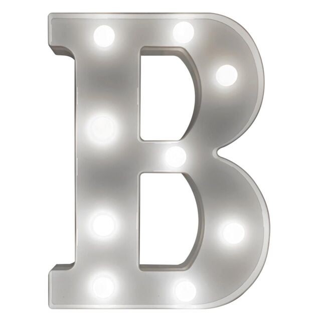 mysmartbuy Battery Powered 3D Letter B LED Light - Freestanding or Wall ...