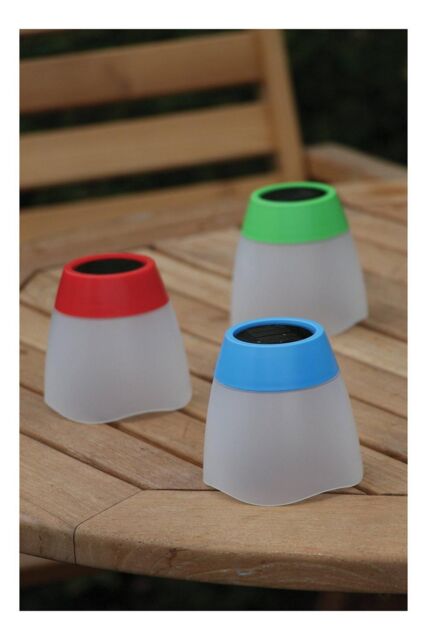 Solar Tumbler Table Lights Green, Blue, Pink 12Pk by Debenhams ...
