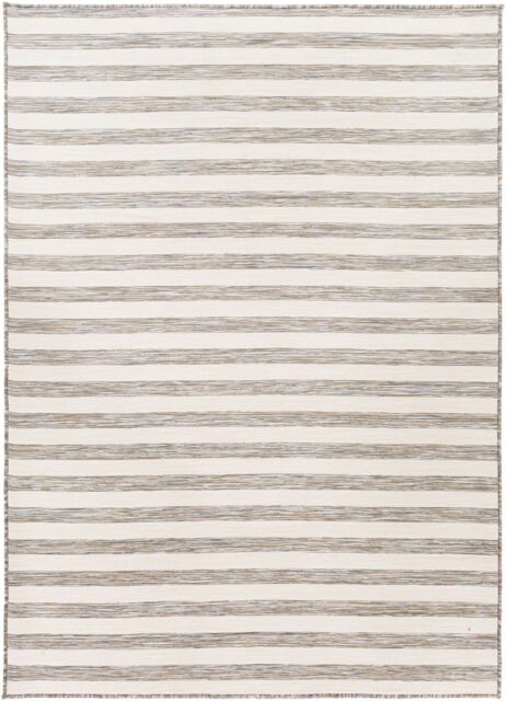 ZAKI In- & Outdoor Cottage Black Striped Area Rug 200 x 275 cm by ...