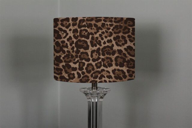 Benjamin Tate Design leopard print ceiling lamp shade in Natural by ...