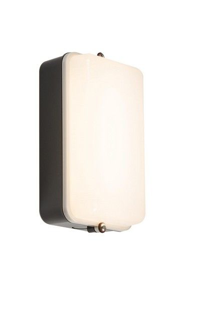 Netlighting LED Security Amenity Bulkhead CW MSensor Black 230V IP54 5W ...