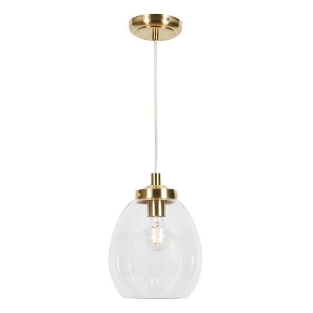 Rhys Dome Pendant Ceiling Light Chrome IP44 by Debenhams | ufurnish.com