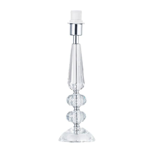 Designer Clear K9 Crystal Glass Table Lamp Base with Faceted Spheres by ...