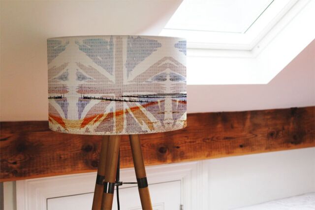 Benjamin Tate Design union jack beach ceiling lamp shade in Natural by ...