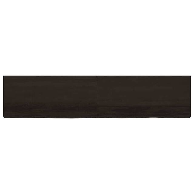 Berkfield Home Beautiful Wall Shelf Dark Grey 220x50x(2-6) cm Treated ...
