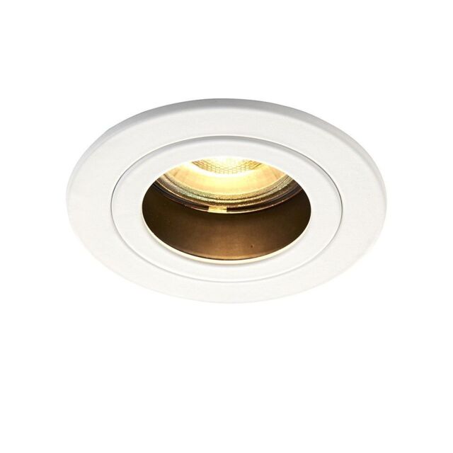 Cast Recessed Downlight 50W Matt White Paint by Debenhams | ufurnish.com