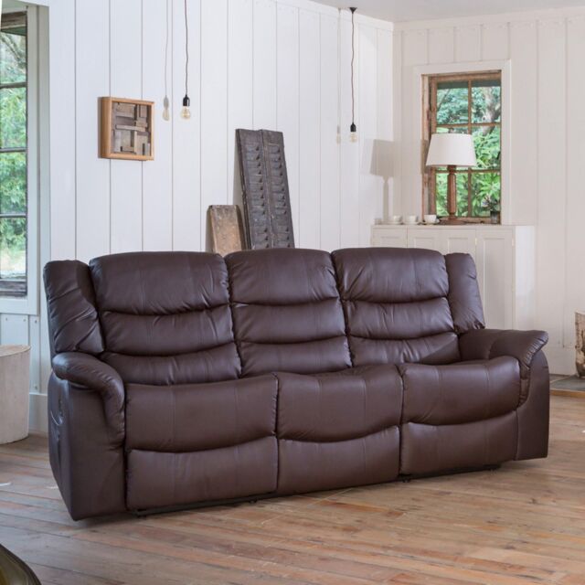 Artemis Home Almeira 3 Seat Recliner Sofa in Brown by Debenhams ...