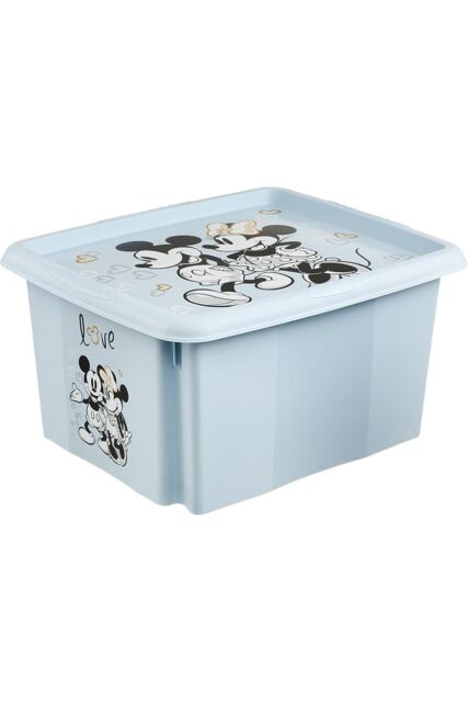 Keeeper Mickey Mouse Storage Box with Lid 24 Litre Cloudy Blue by ...