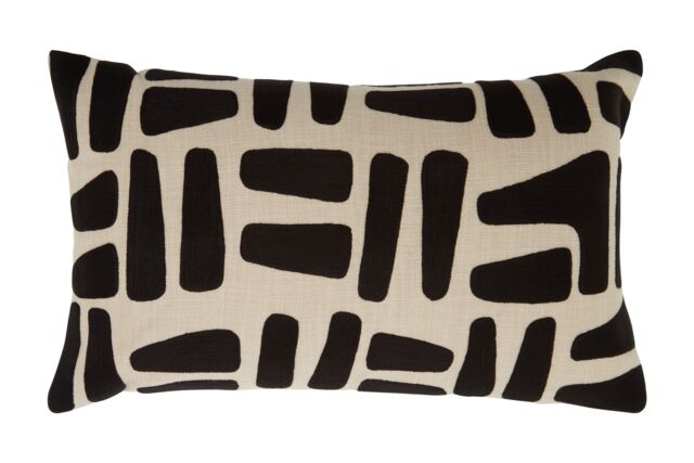 Bosie Ozella Natural And Black Rectangular Cushion by Debenhams ...