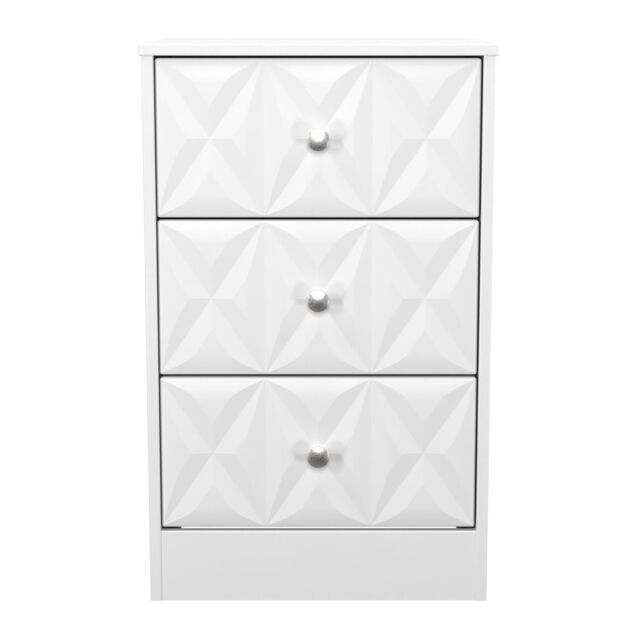 Memphis 3 Drawer Bedside (Ready Assembled) by Debenhams | ufurnish.com