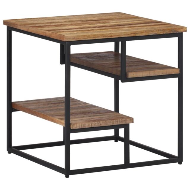 Side Table 50x50x50 cm Solid Reclaimed Teak by Debenhams | ufurnish.com