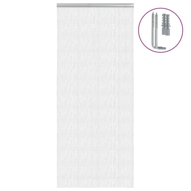 Chain Door Fly Screen 90x220 cm Aluminium by Debenhams | ufurnish.com