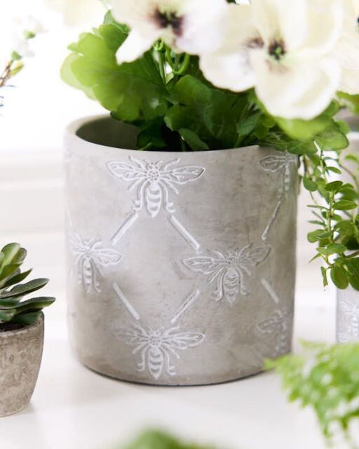 Large Beige Cement Bumble Bee Indoor Outdoor Garden Planter by ...