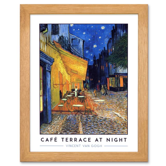 "Artery8 Vincent Van Gogh Café Terrace At Night Place Du Forum Art Oak ...