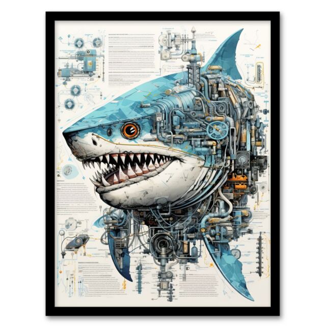 Artery8 Weapons Grade Shark Robot Hybrid Secret Military Schematic ...