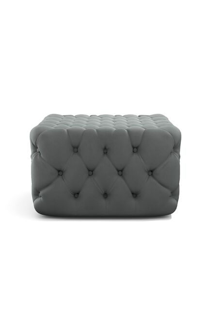 Square Velvet Tufted Footstool Coffee Table by Debenhams | ufurnish.com