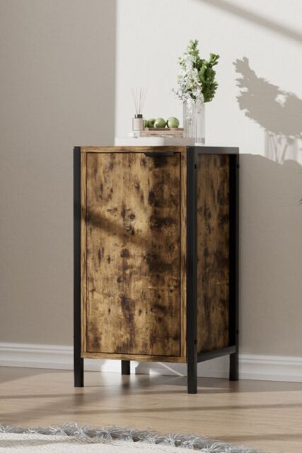 MDF Single-door Storage Cabinet with Durable Metal Foot Frame by ...