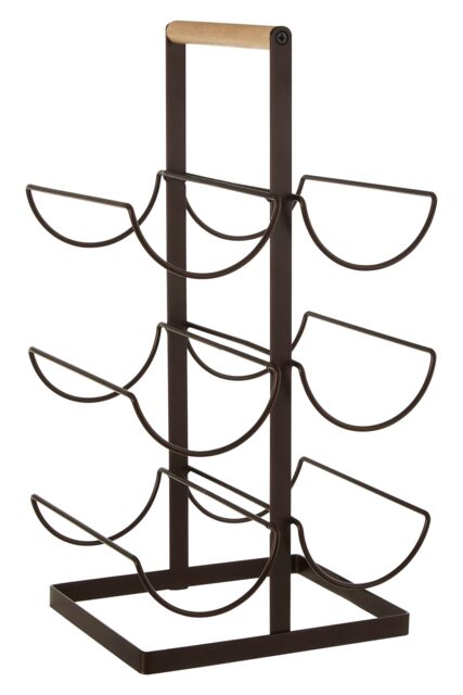 Vertex Bronze Powder Coat 6 Bottle Wine Rack by Debenhams | ufurnish.com
