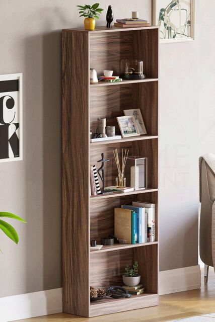 Vida Designs Cambridge 5 Tier Extra Large Bookcase Storage Unit 1750 x ...