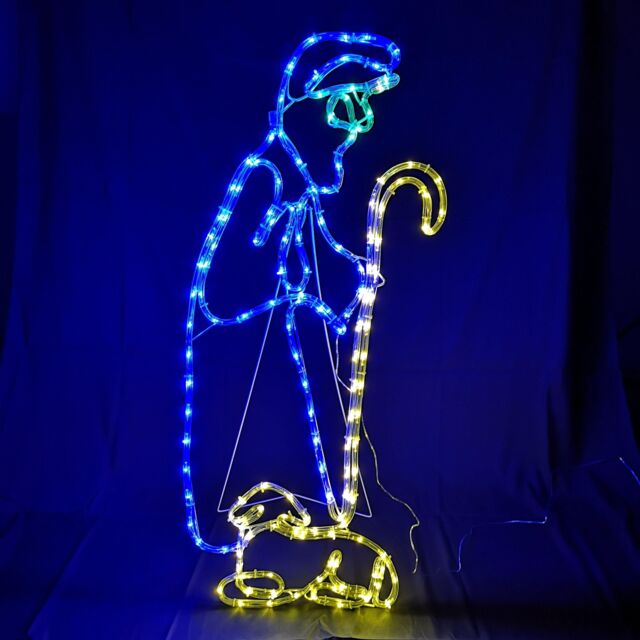 1M 150 LED Multicoloured Indoor Outdoor Christmas Nativity Shepherd ...