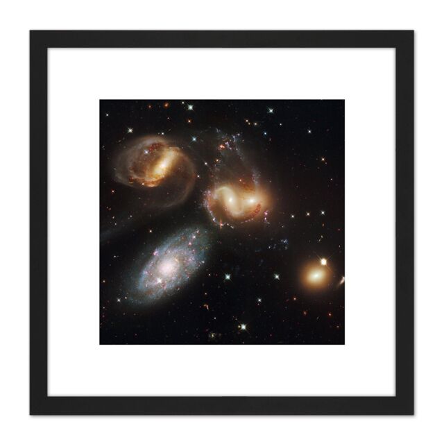 Space Galaxies Hubble Space Pictures Picture 8X8 Inch Square Wooden ...