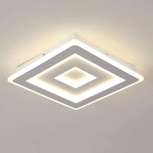 GOECO Moden Ceiling Light Square Ceiling Light Acrylic Lighting by ...