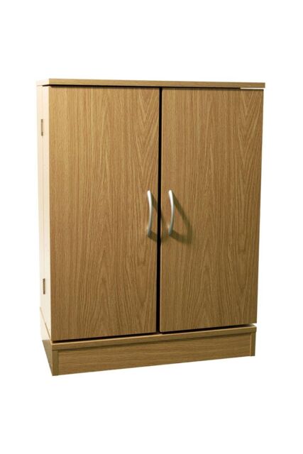 'Columbus' Double Door 324 Cd 213 Dvd Media Storage Cabinet Oak by ...