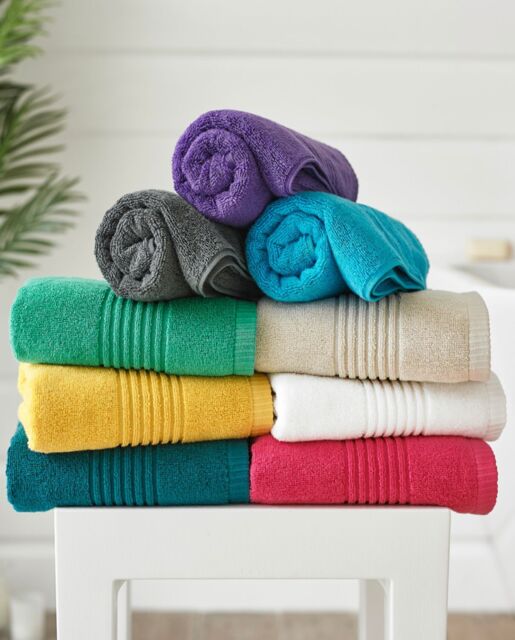 Deyongs Quik Dri 100% Cotton Zerotwist Towels - Fast-Drying, Multi-Size ...