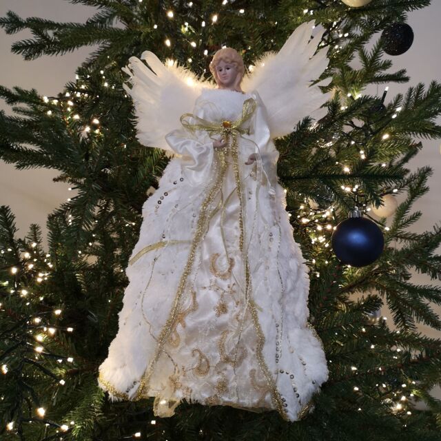 Samuel Alexander 40cm Premier Deluxe Christmas Angel Tree Topper ...