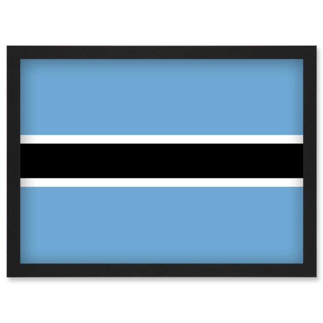 Botswana National Flag Vexillology World Flags Country Region Poster ...