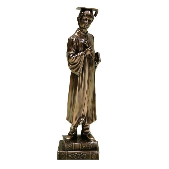 Boy Graduation Figurine - Polished Bronze Finish by Debenhams ...