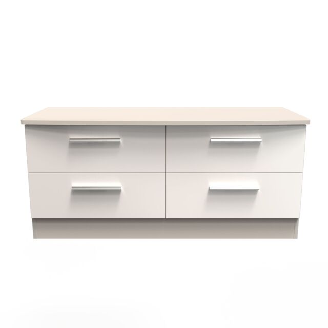 Ready Assembled 2 U Harrow 4 Drawer Bed Box (Ready Assembled) in Taupe ...