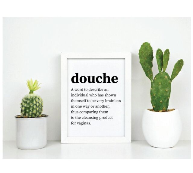 Douche Definition Inspirational Quote in Frame by Debenhams | ufurnish.com