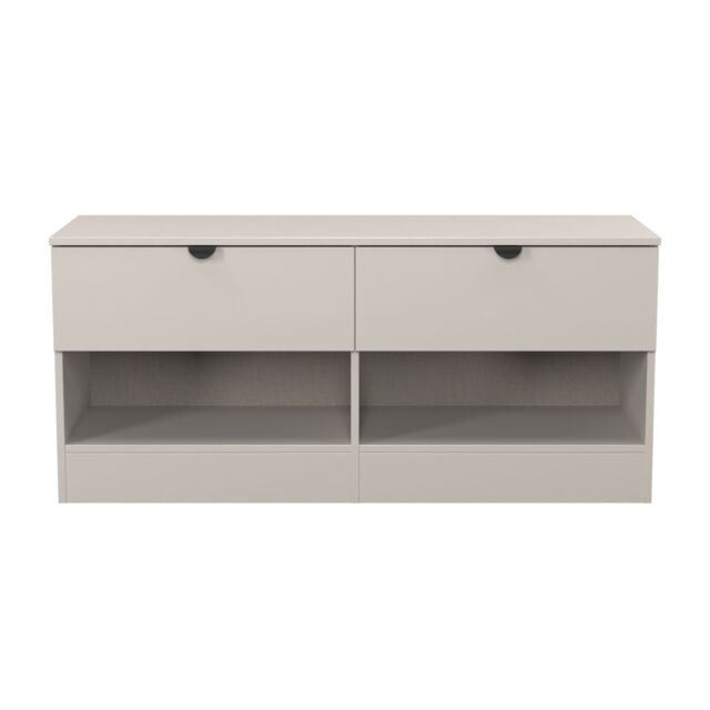 Ready Assembled 2 U Norway 2 Drawer Bed Box (Ready Assembled) in Taupe ...