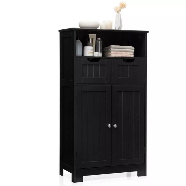 Black Bathroom Cabinet With Multi Level Storage by Debenhams | ufurnish.com