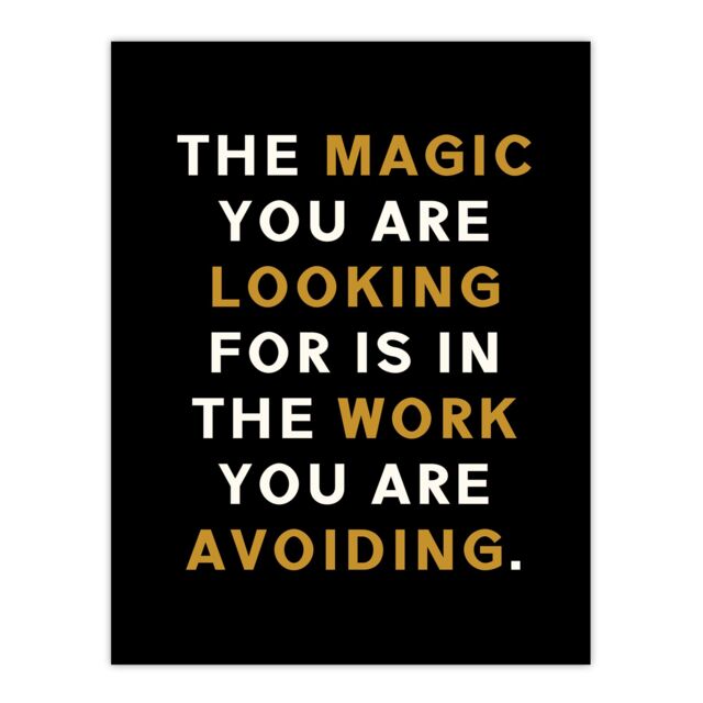 "Artery8 Magic You Are Looking For Work Motivational Quote Wall Art ...