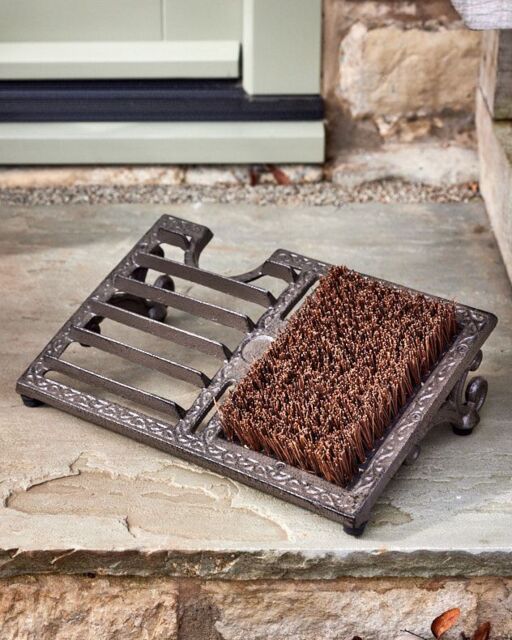 Cast Iron Free Standing Outdoor Garden Boot Brush and Scraper by ...