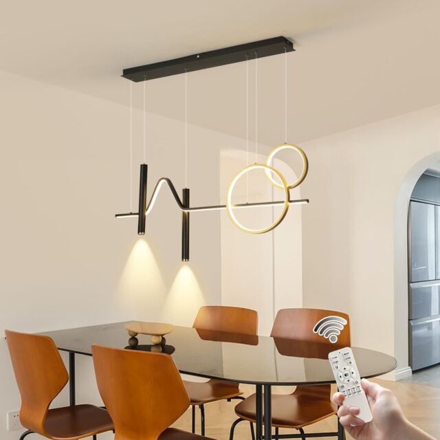 Modern Dimmable Linear Wave LED Pendant Light by Debenhams | ufurnish.com
