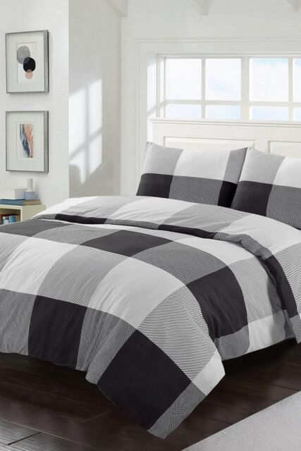 Chequered Check Mono Duvet Cover Set by Debenhams | ufurnish.com